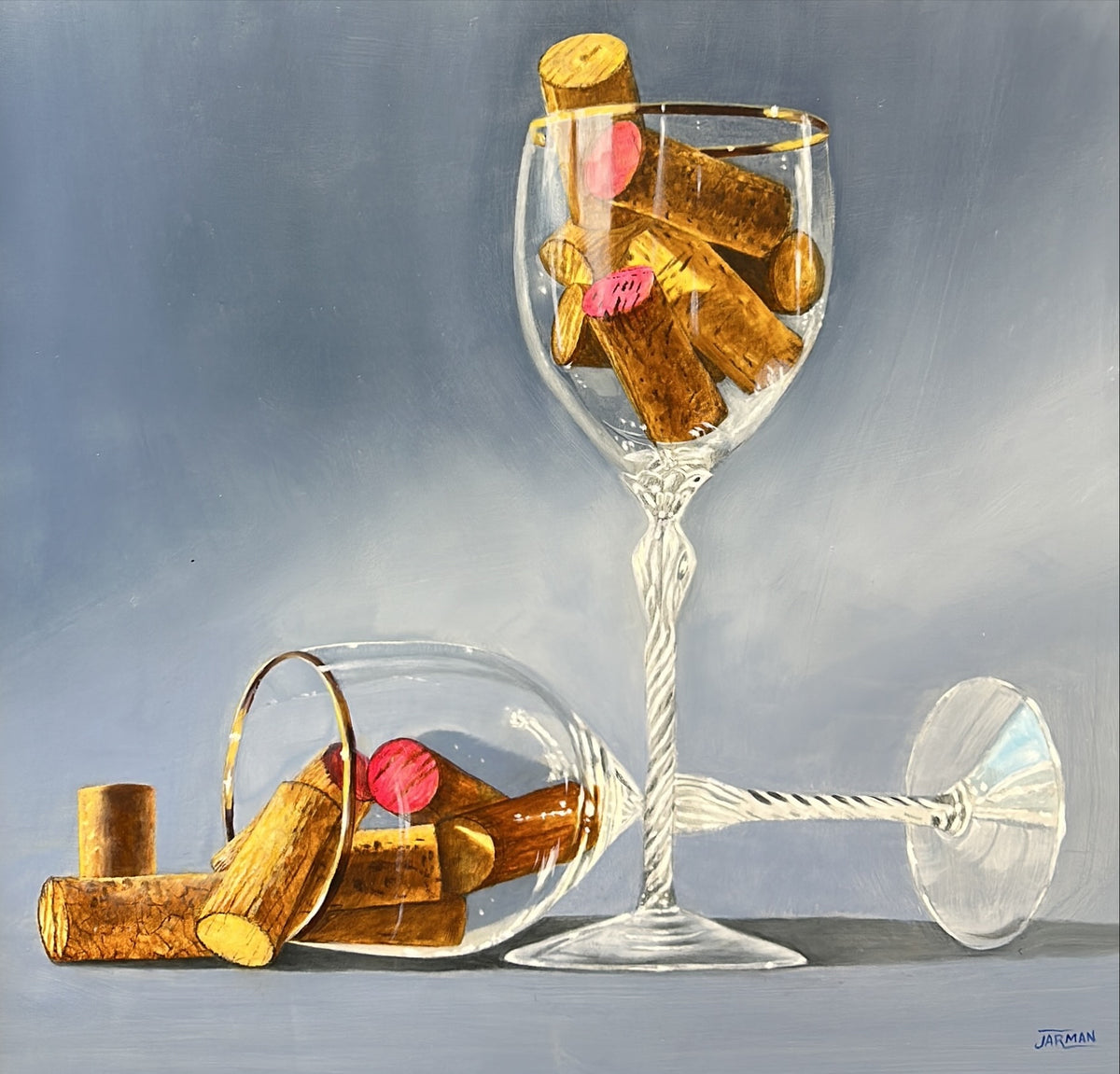 Wine Glass Full Of Corks – The Little Gallery - Virginia