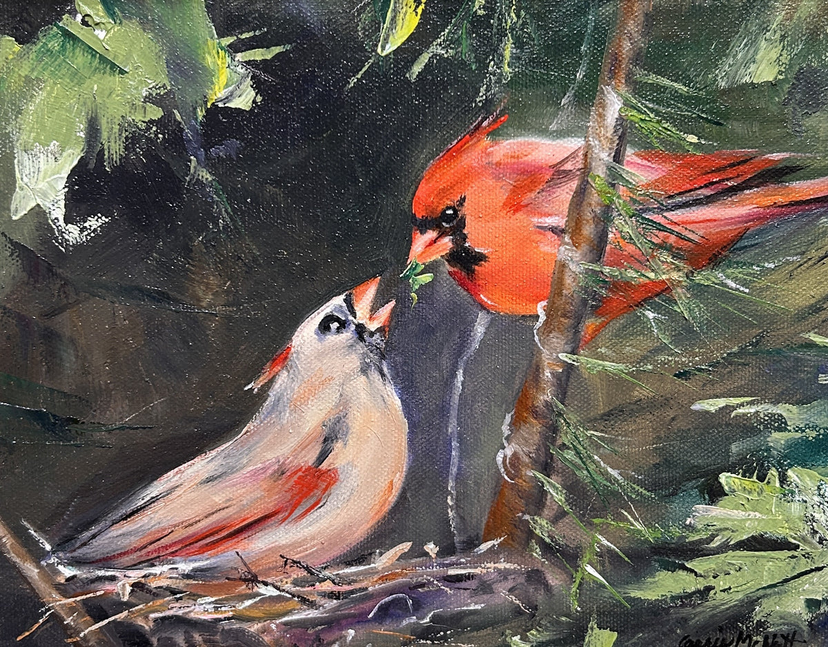 Carrie Mcnutt-Gazing Cardinals – The Little Gallery - Virginia