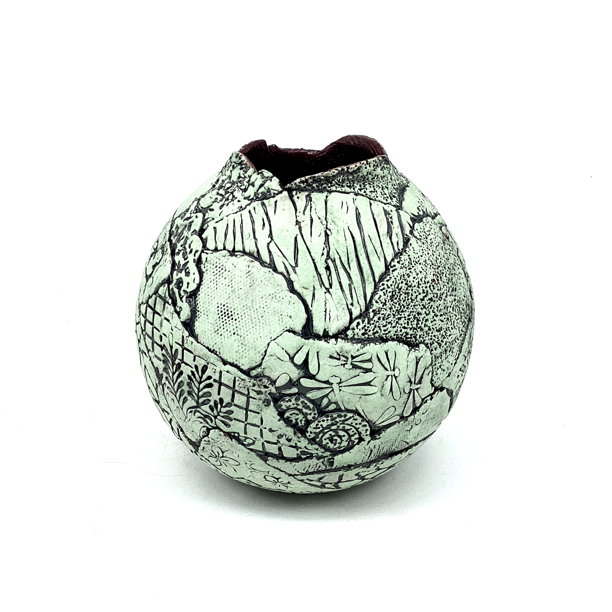 Mary Means-Quilted Sphere-Mint – The Little Gallery - Virginia